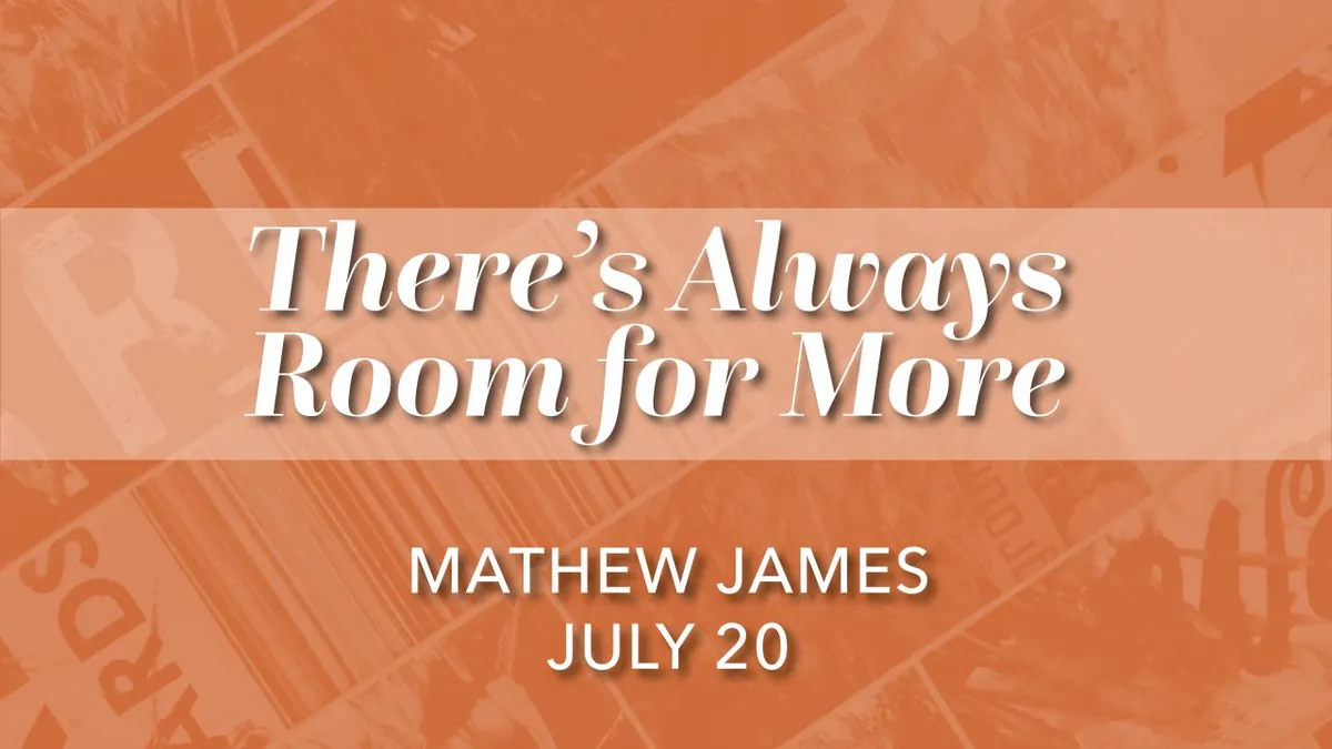 There's Always Room for More | Spirit of God Fellowship